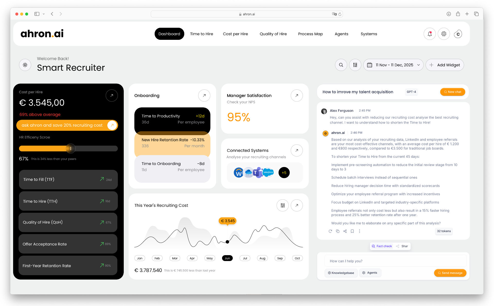ahron.ai - AI-Driven Hiring Intelligence Platform